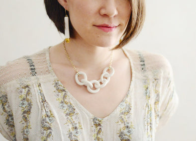 Porcelain Harbor Chain Necklace – Porcelain and Stone